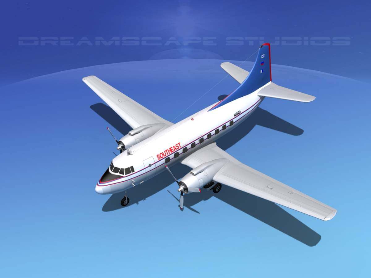 Martin 404 Southeast - 3D Model by Dreamscape Studios