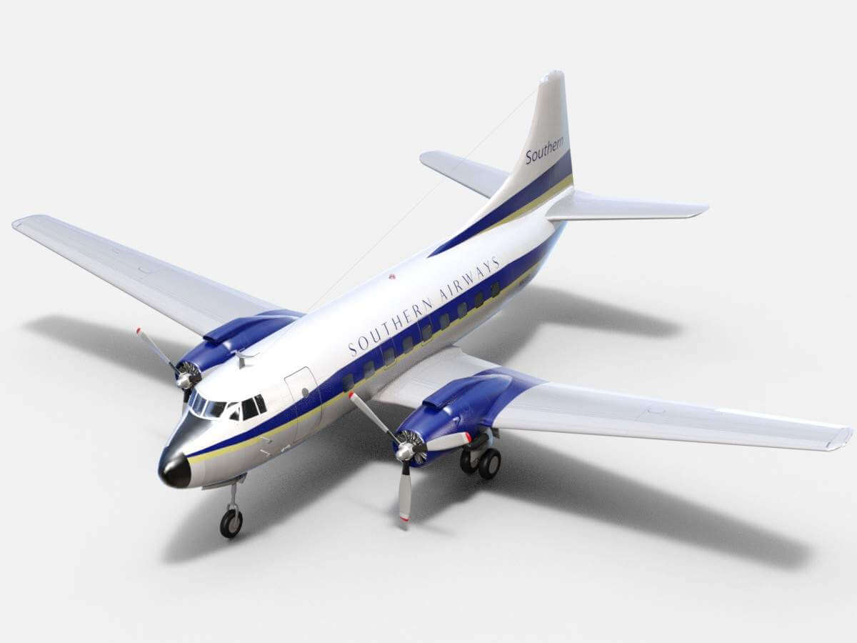 Martin 404 Southern Airways - 3D Model by Dreamscape Studios