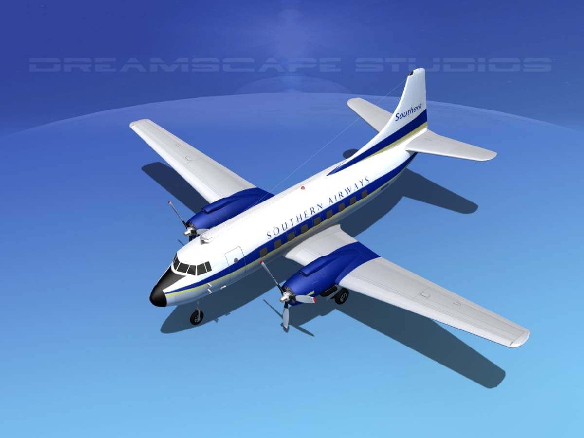 Martin 404 Southern Airways - 3D Model by Dreamscape Studios