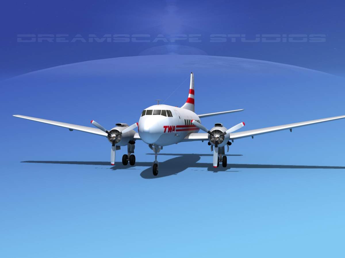 Martin 404 Trans World Airlines - 3D Model by Dreamscape Studios