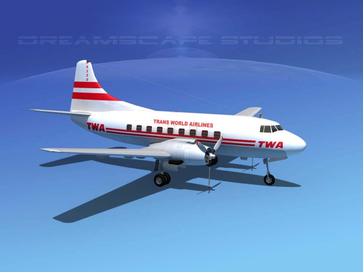 Martin 404 Trans World Airlines - 3D Model by Dreamscape Studios
