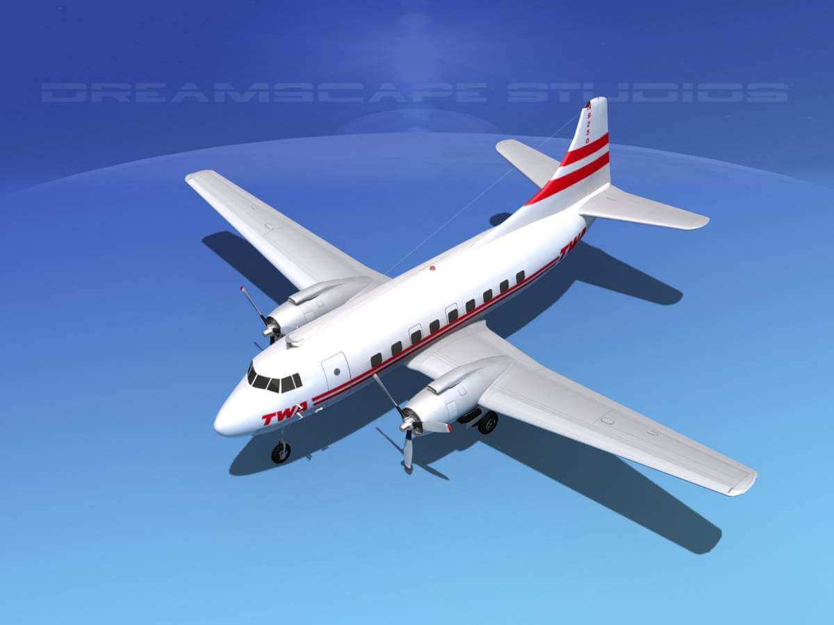 Martin 404 Trans World Airlines - 3D Model by Dreamscape Studios