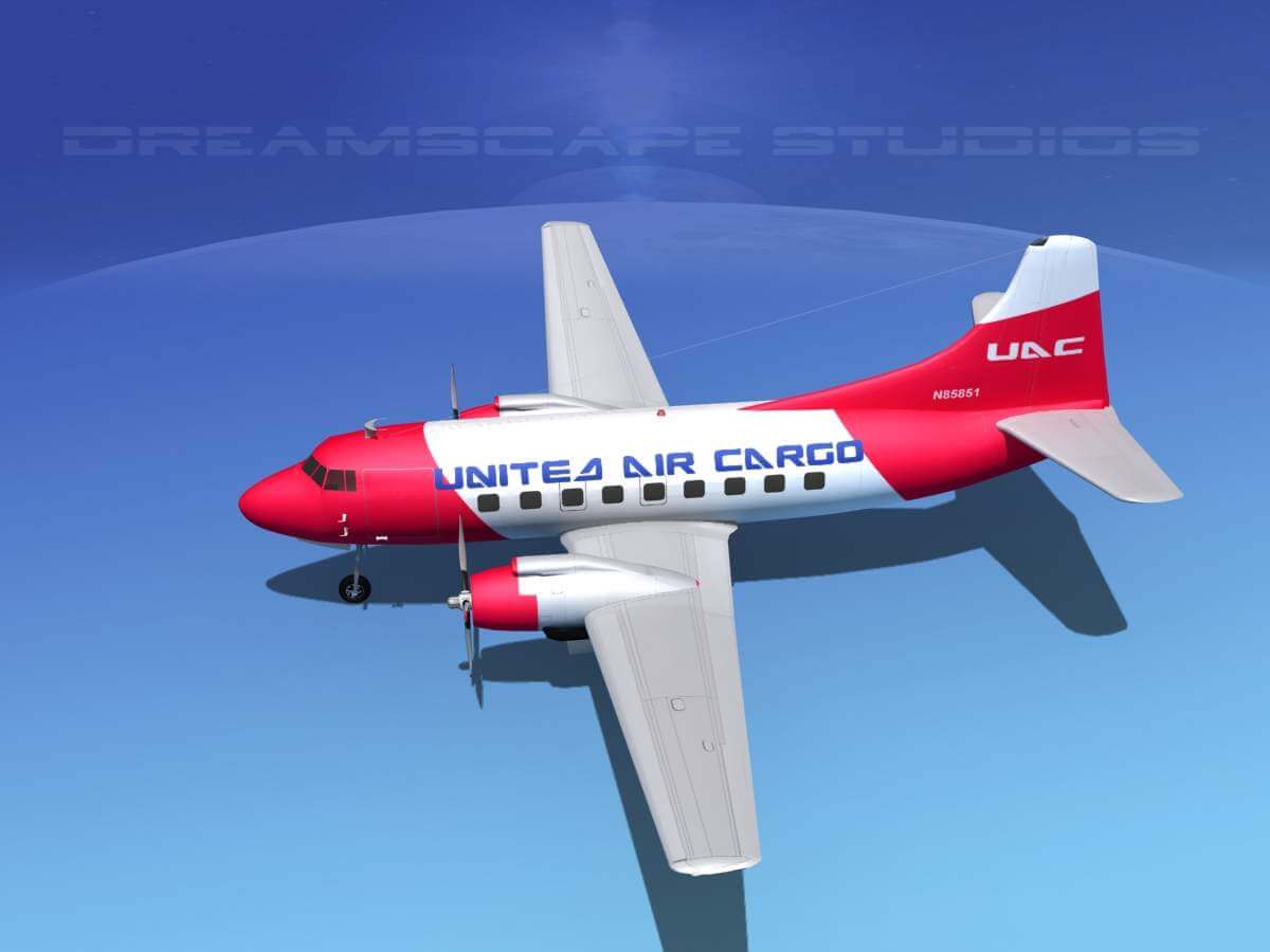 Martin 404 United Air Cargo - 3D Model by Dreamscape Studios
