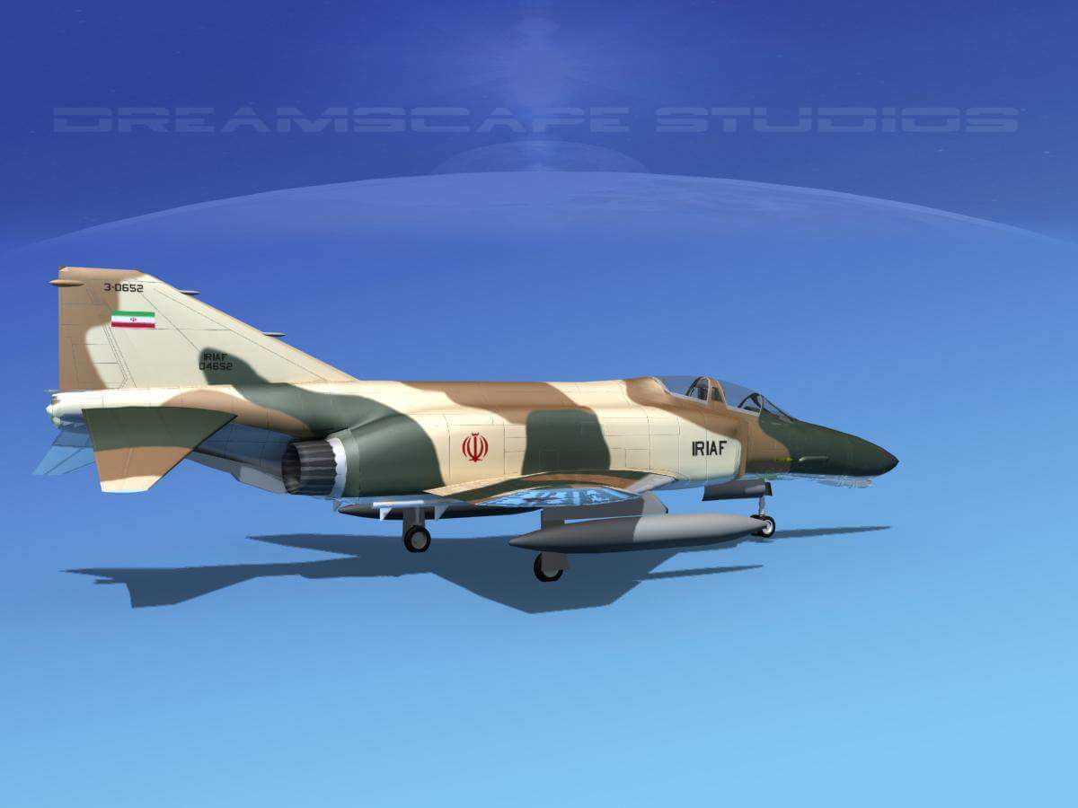 McDonnell Douglas F-4J Phantom II V29 Iran 3D Model by Dreamscape Studios