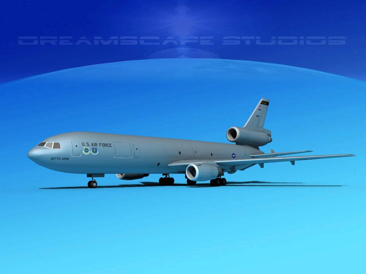 McDonnell Douglas KC-10 V04 USAF 3D Model by Dreamscape Studios