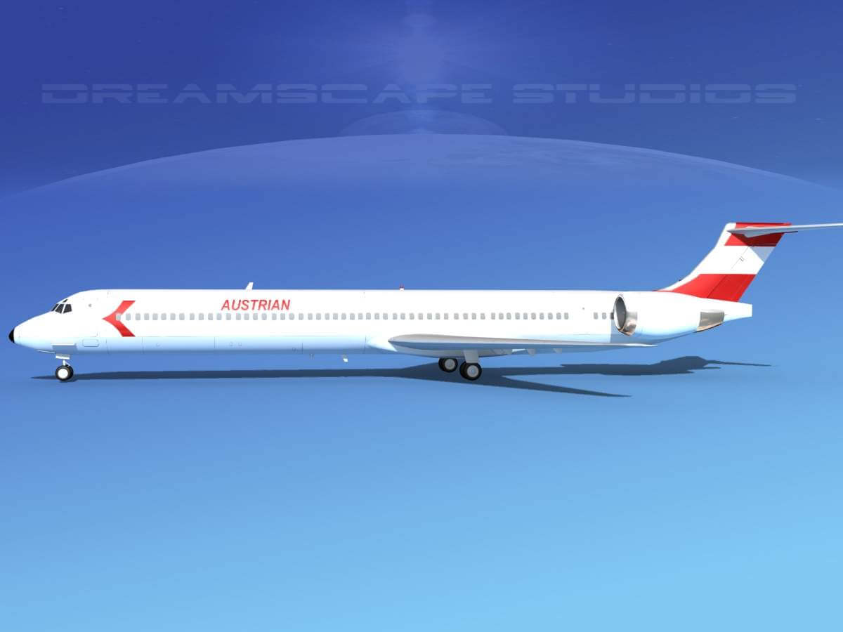 McDonnell Douglas MD-90 Austrian 3D Model by Dreamscape Studios