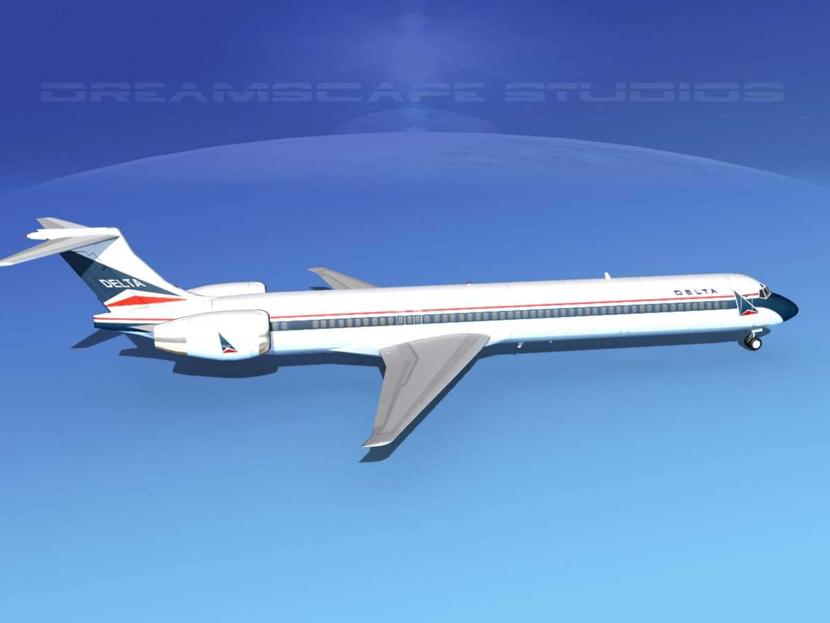 McDonnell Douglas MD-90 Delta 3D Model by Dreamscape Studios