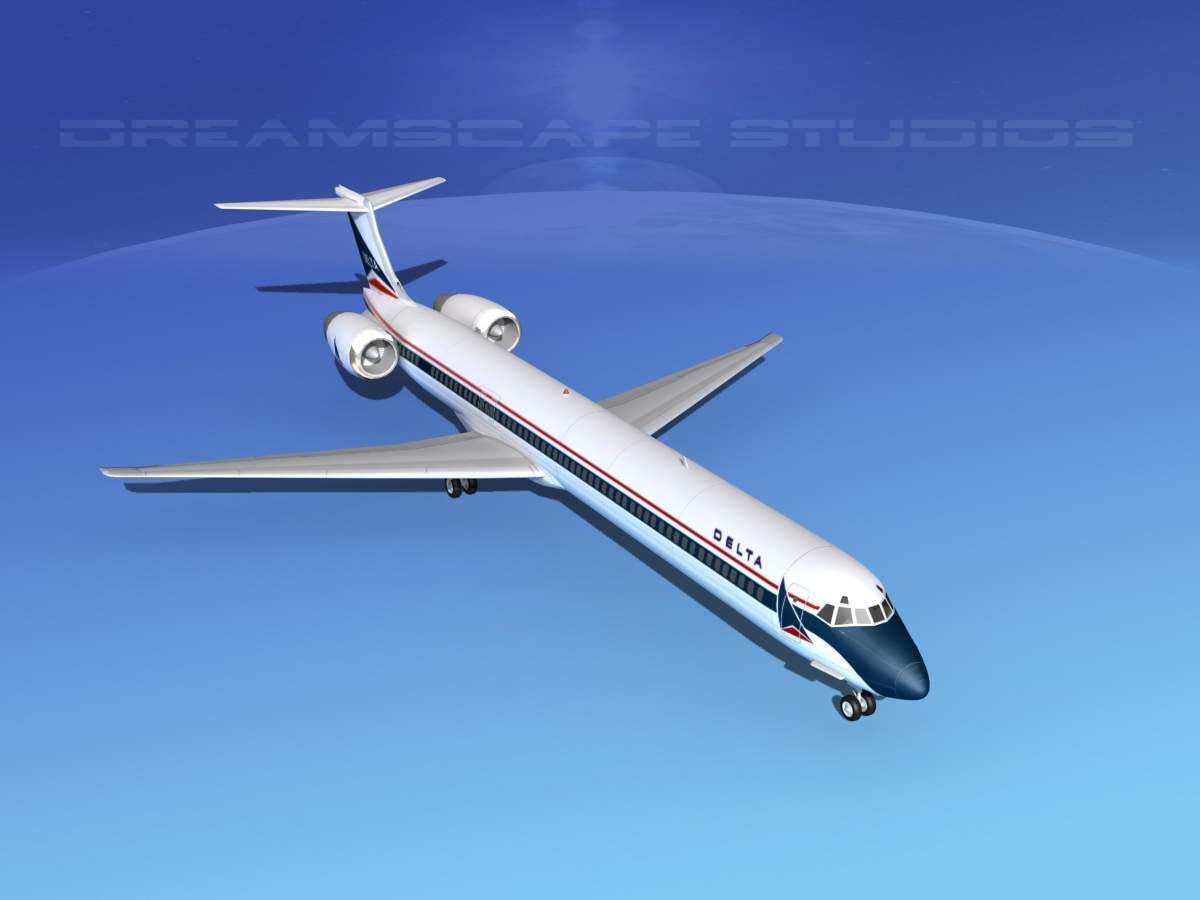 McDonnell Douglas MD-90 Delta 3D Model by Dreamscape Studios