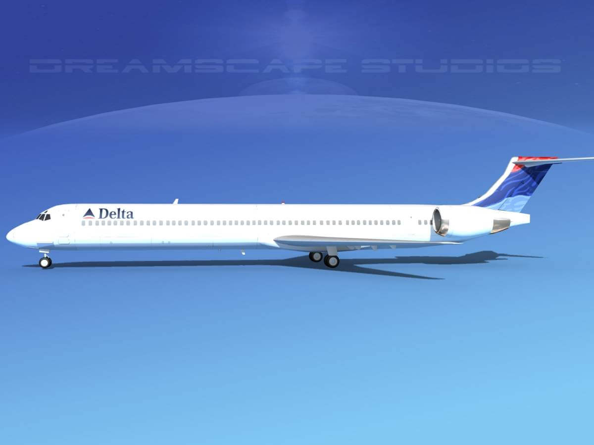 McDonnell Douglas MD-90 Delta 3D Model by Dreamscape Studios