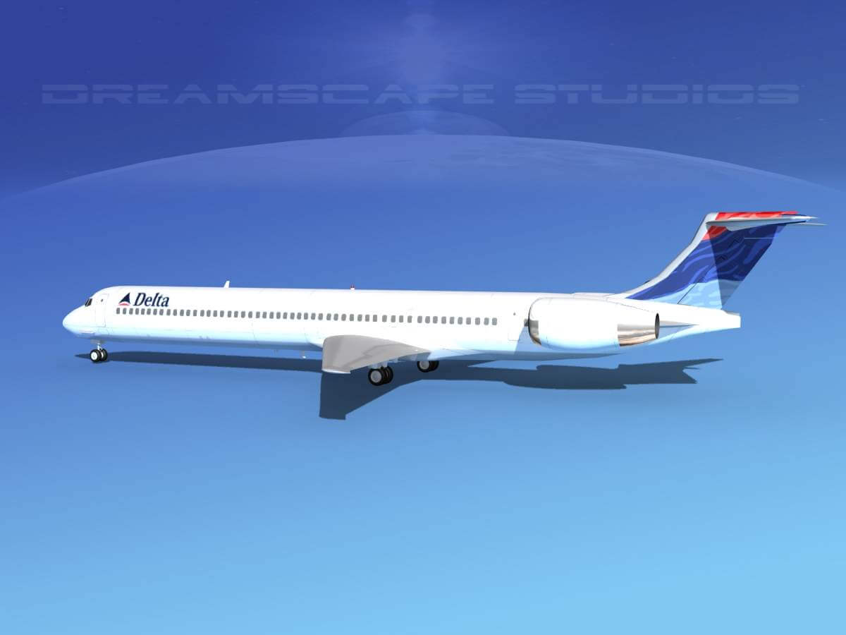McDonnell Douglas MD-90 Delta 3D Model by Dreamscape Studios