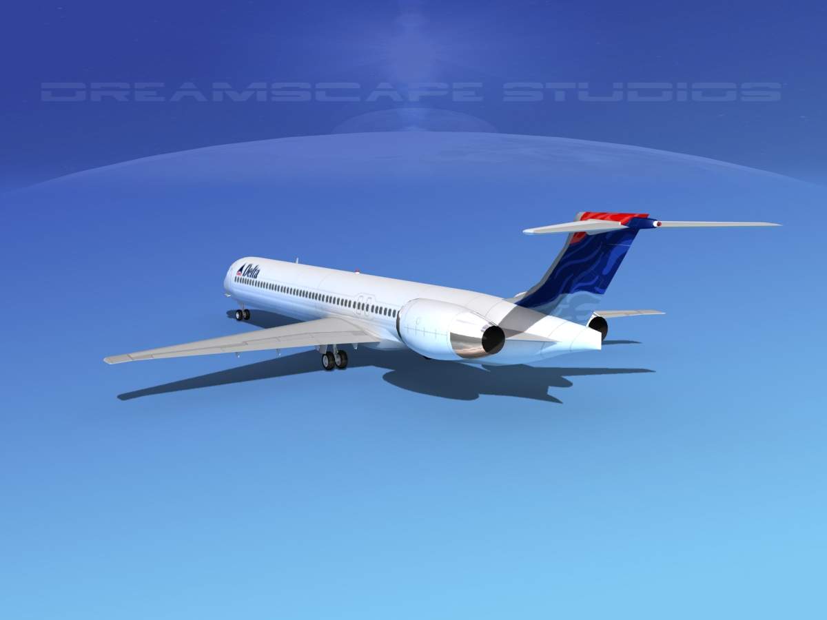 McDonnell Douglas MD-90 Delta 3D Model by Dreamscape Studios