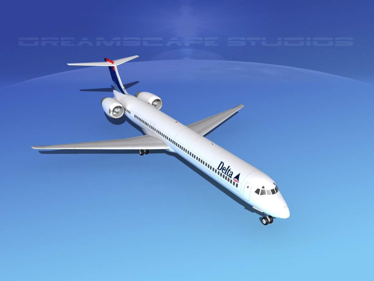 McDonnell Douglas MD-90 Delta 3D Model by Dreamscape Studios