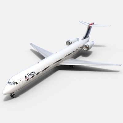 McDonnell Douglas MD-90 Delta 3D Model by Dreamscape Studios