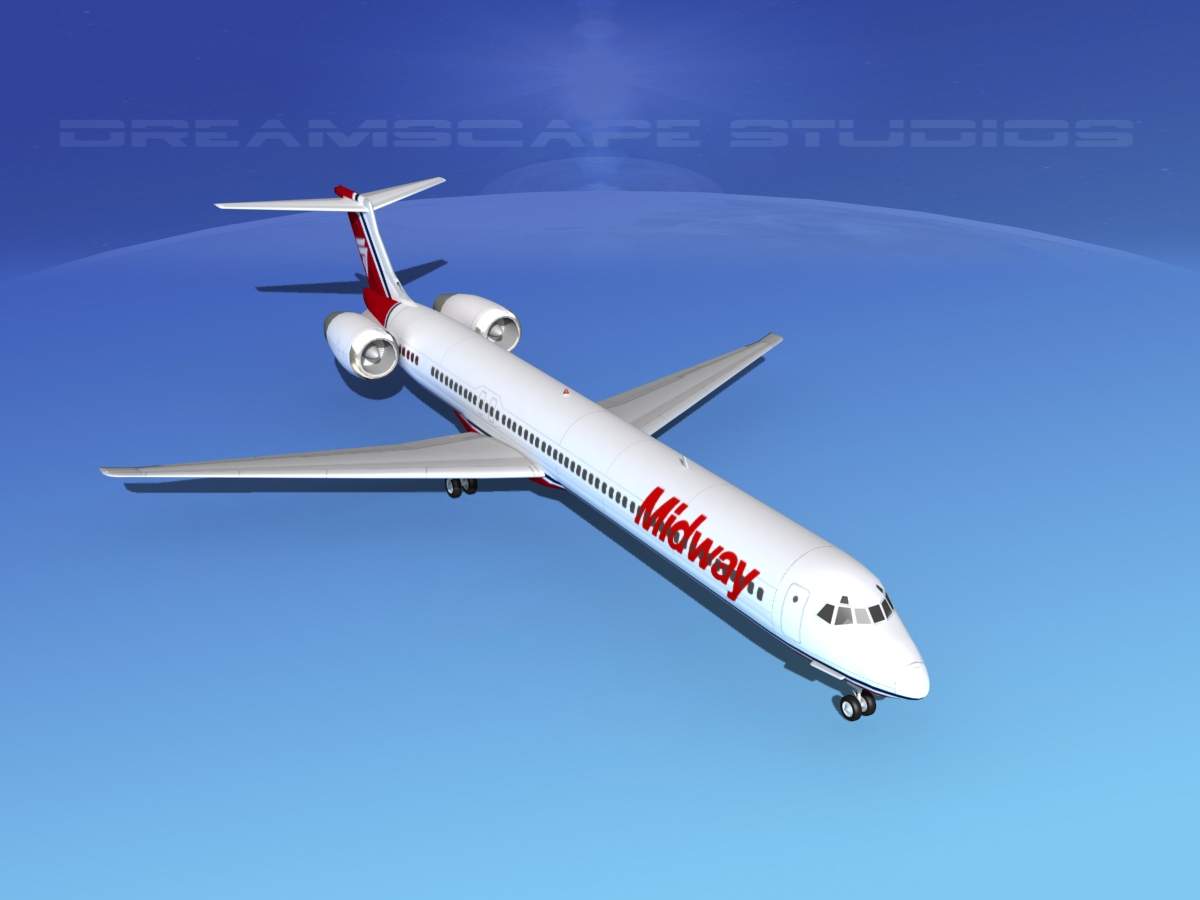 McDonnell Douglas MD-90 Midway 3D Model by Dreamscape Studios