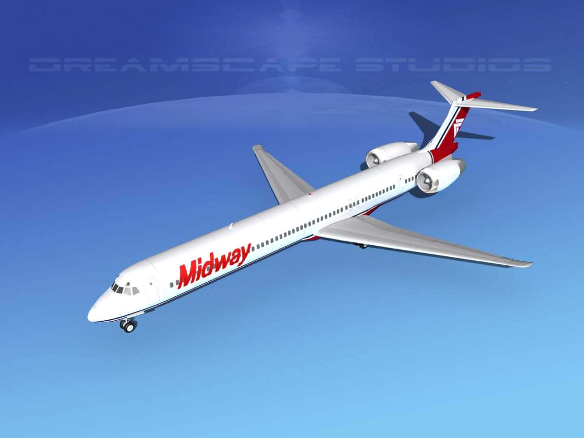 McDonnell Douglas MD-90 Midway 3D Model by Dreamscape Studios