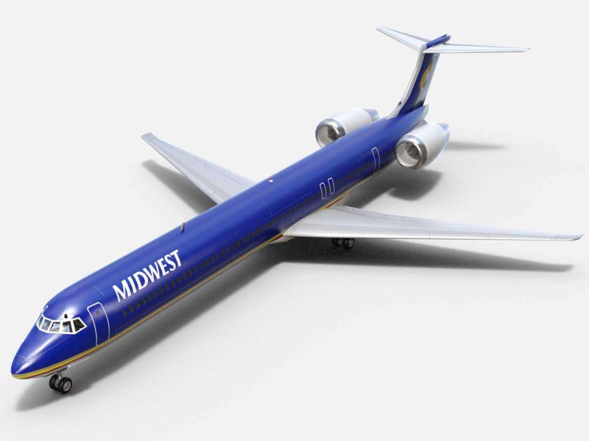 McDonnell Douglas MD-90 Midwest 3D Model by Dreamscape Studios