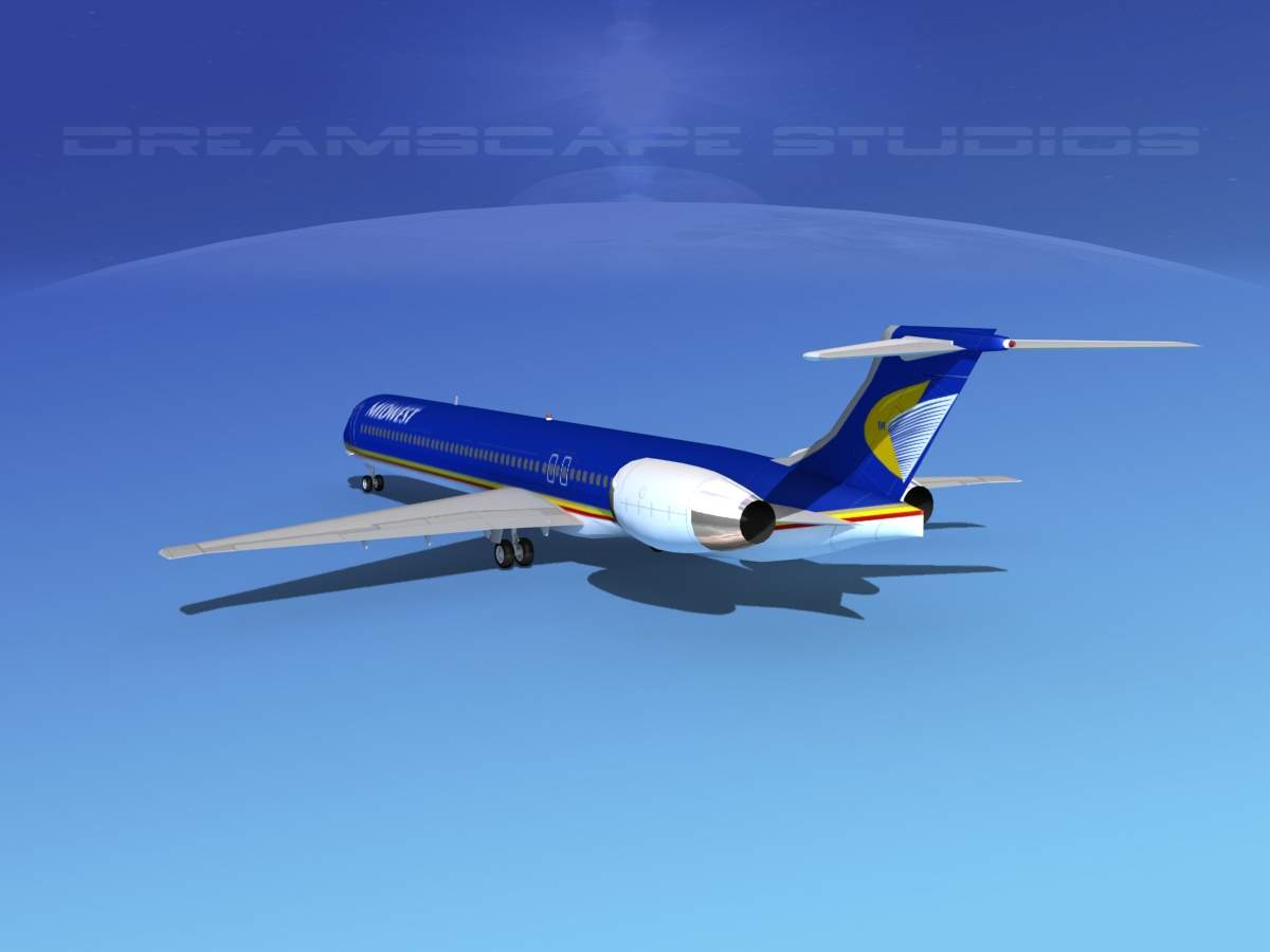 McDonnell Douglas MD-90 Midwest 3D Model by Dreamscape Studios