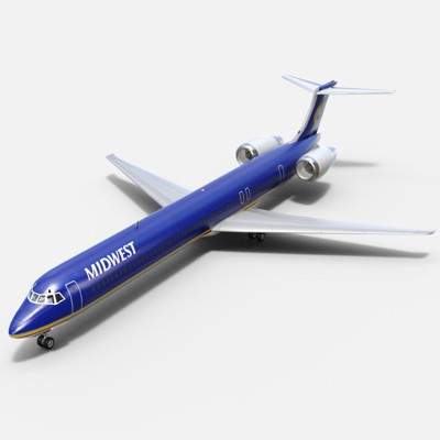 McDonnell Douglas MD-90 Midwest 3D Model by Dreamscape Studios