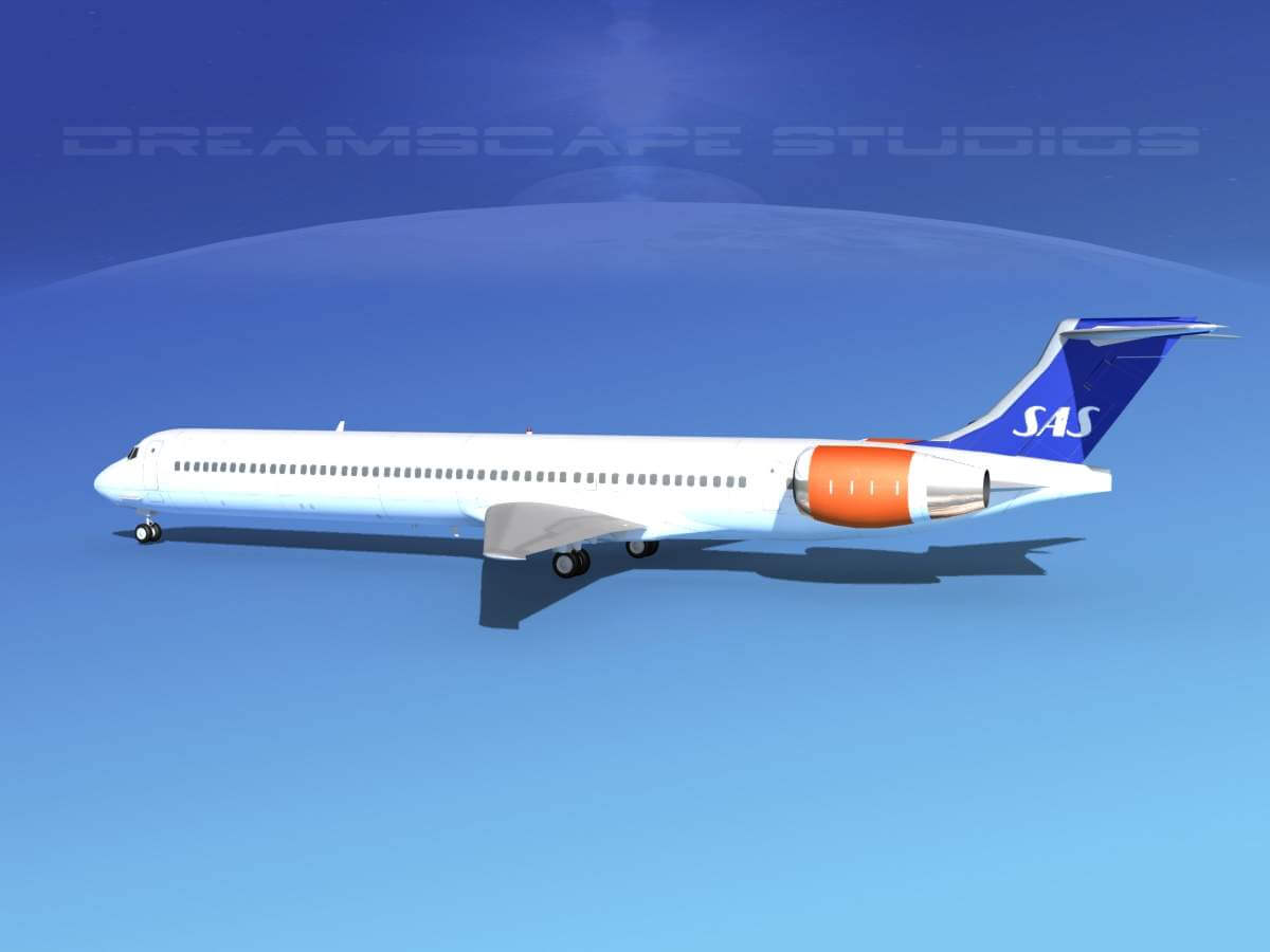 McDonnell Douglas MD-90 SAS 3D Model by Dreamscape Studios