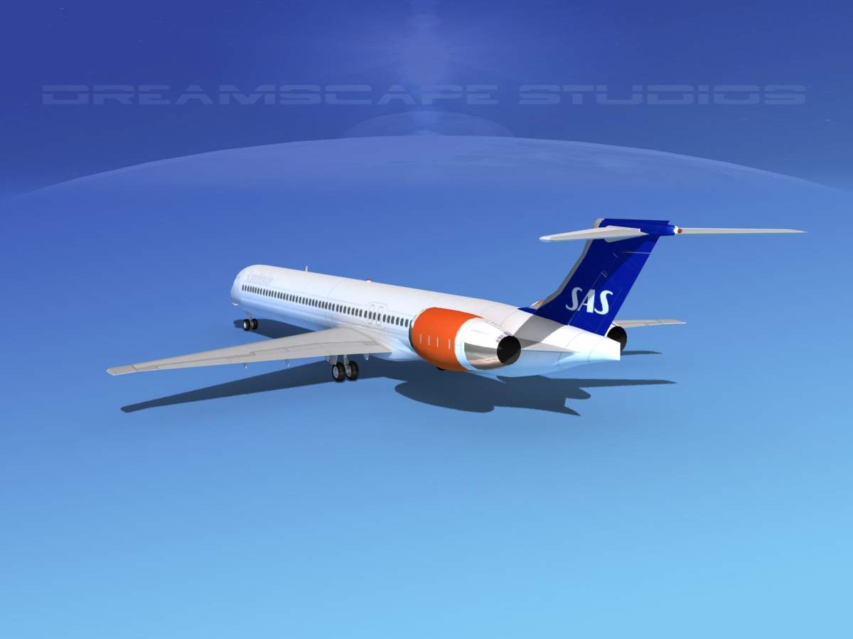 McDonnell Douglas MD-90 SAS 3D Model by Dreamscape Studios