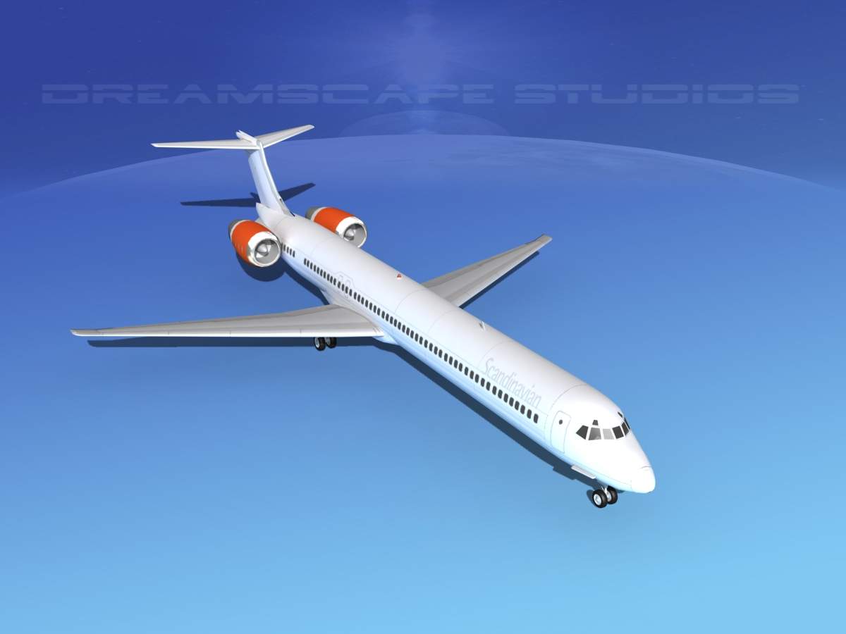 McDonnell Douglas MD-90 SAS 3D Model by Dreamscape Studios