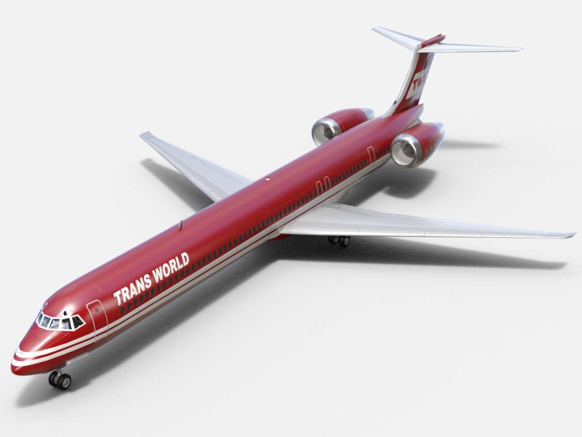 McDonnell Douglas MD-90 TWA 3D Model by Dreamscape Studios