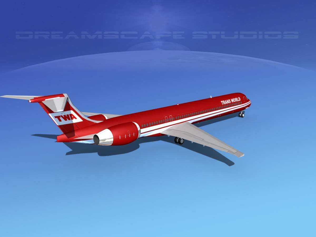 McDonnell Douglas MD-90 TWA 3D Model by Dreamscape Studios