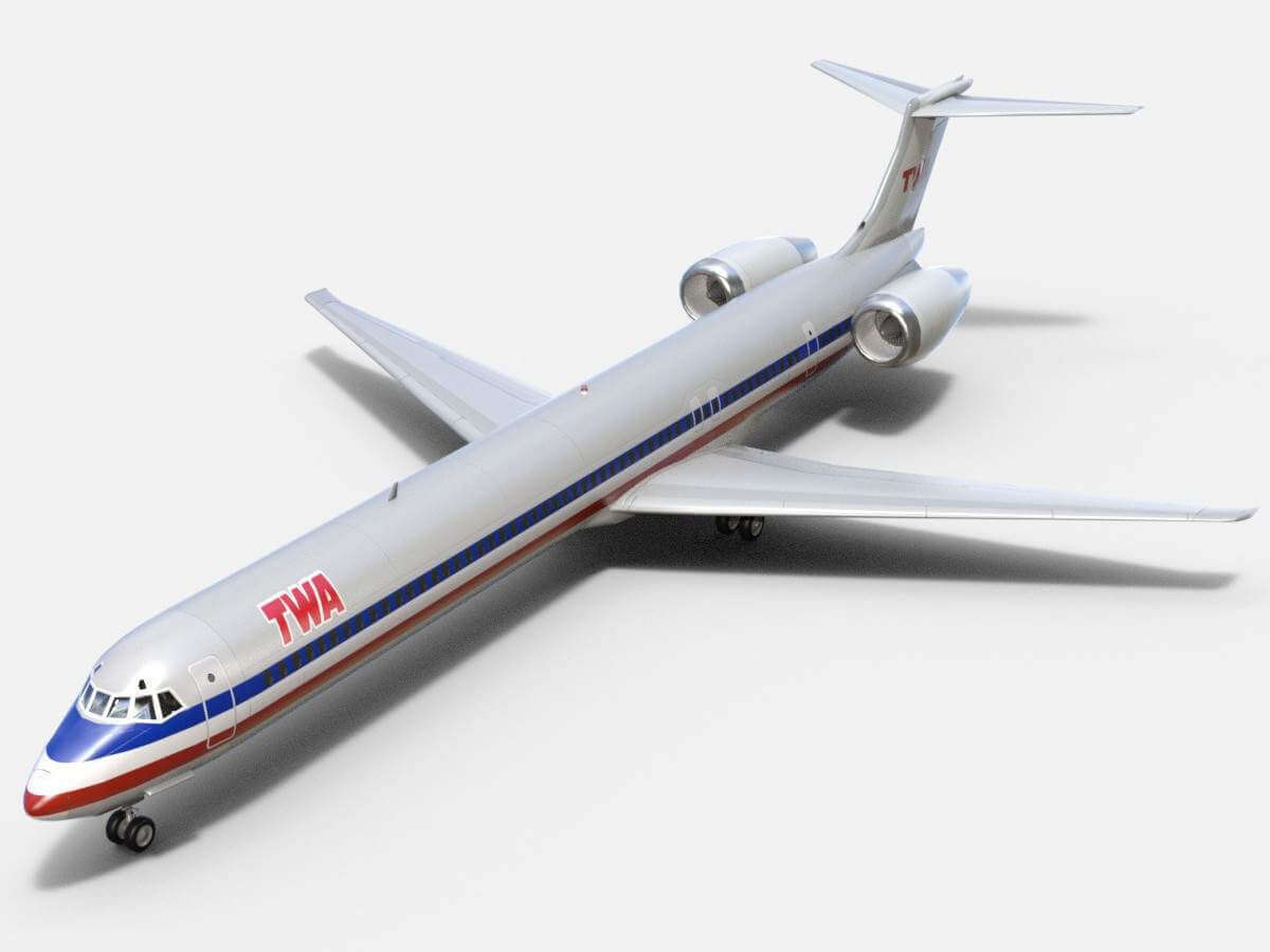 McDonnell Douglas MD-90 TWA 3D Model by Dreamscape Studios