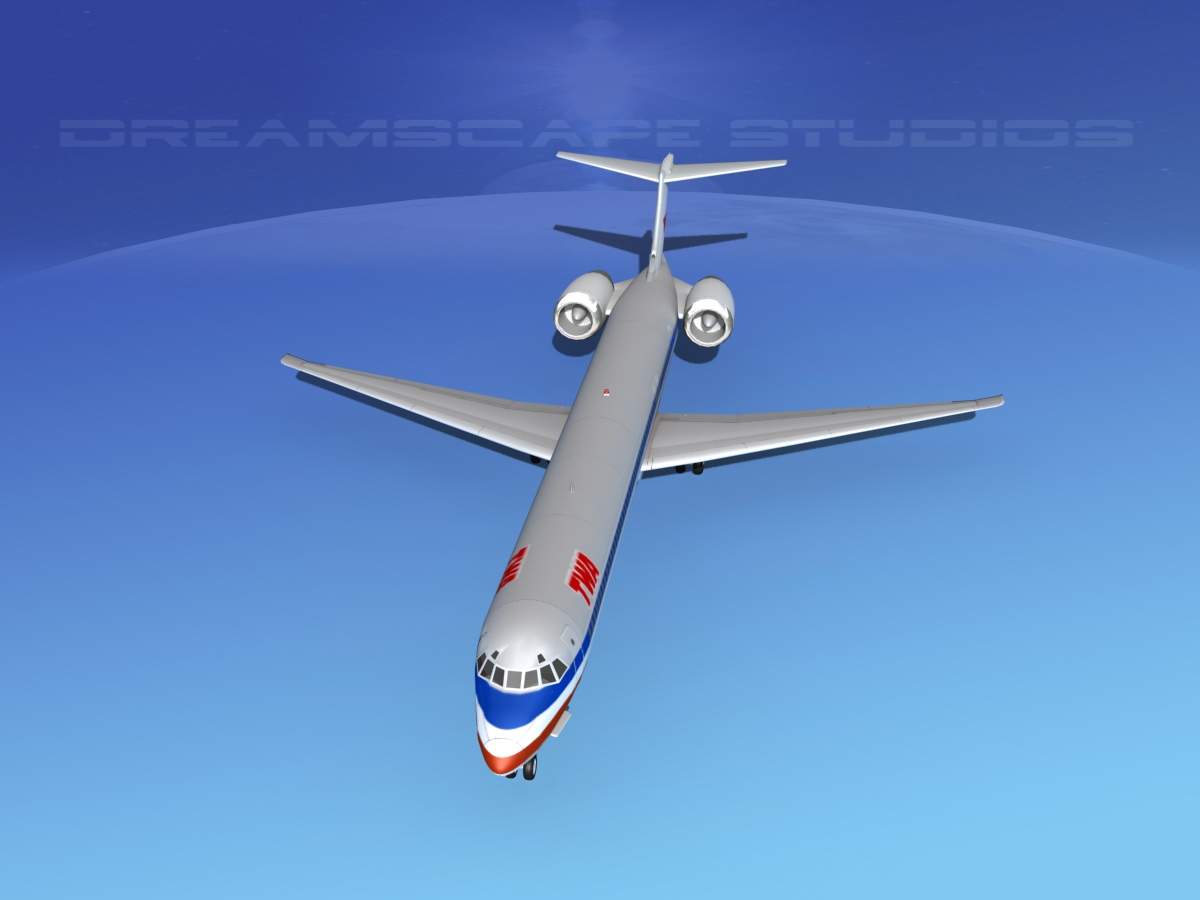 McDonnell Douglas MD-90 TWA 3D Model by Dreamscape Studios