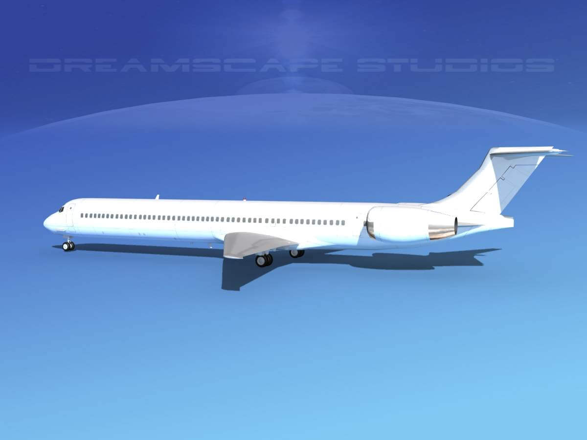 McDonnell Douglas MD-90 Unmarked 3D Model by Dreamscape Studios