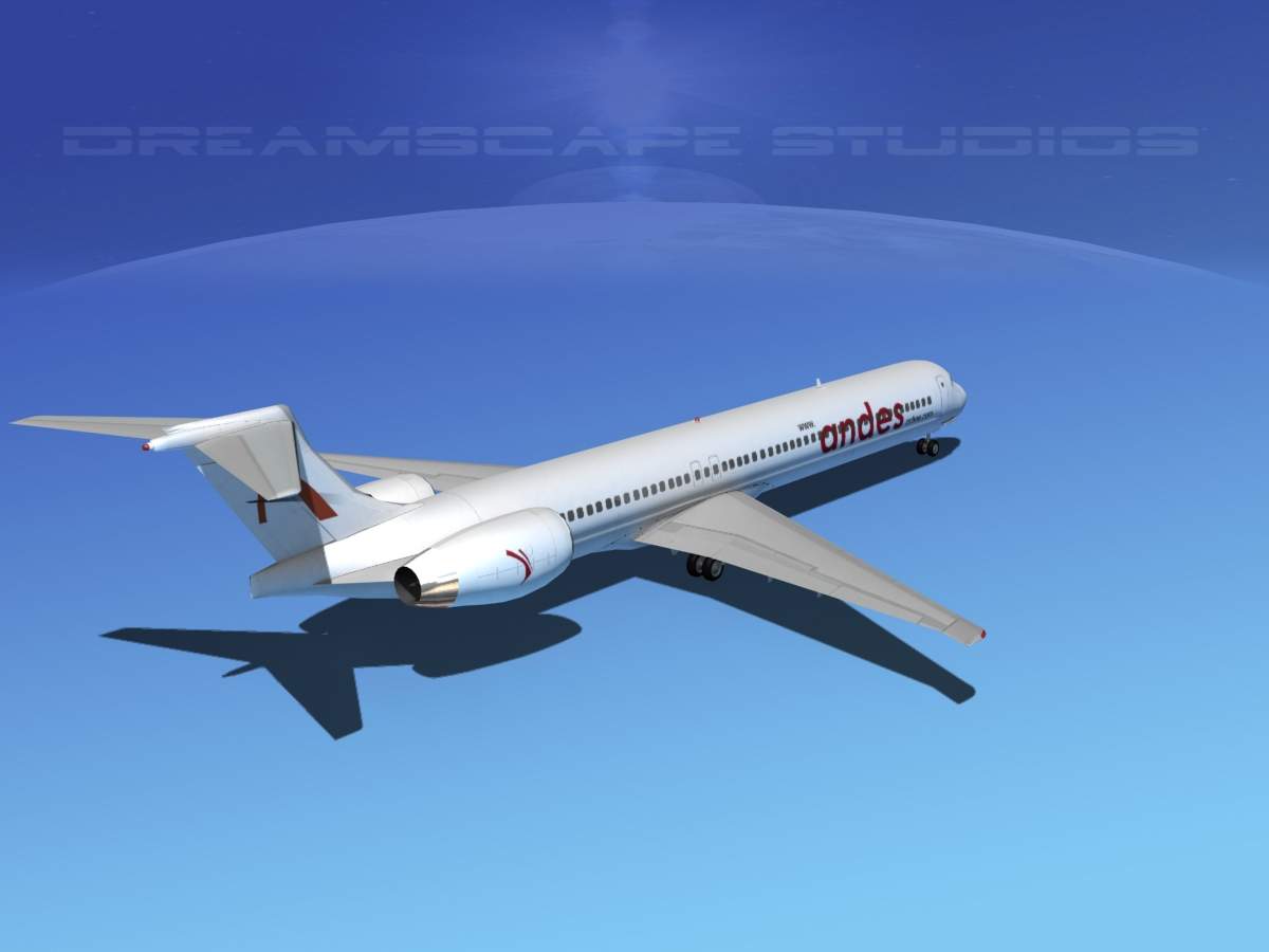 McDonnell Douglas MD80 Andes Lineas Aereas - 3D Model by Dreamscape Studios