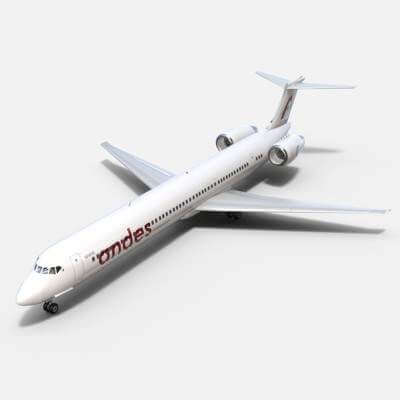 McDonnell Douglas MD80 Andes Lineas Aereas - 3D Model by Dreamscape Studios