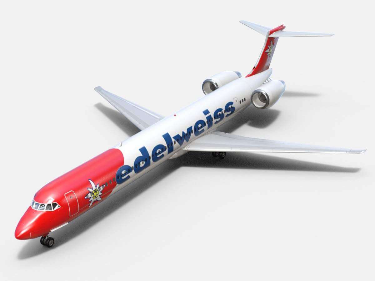 McDonnell Douglas MD80 Edelweiss - 3D Model by Dreamscape Studios