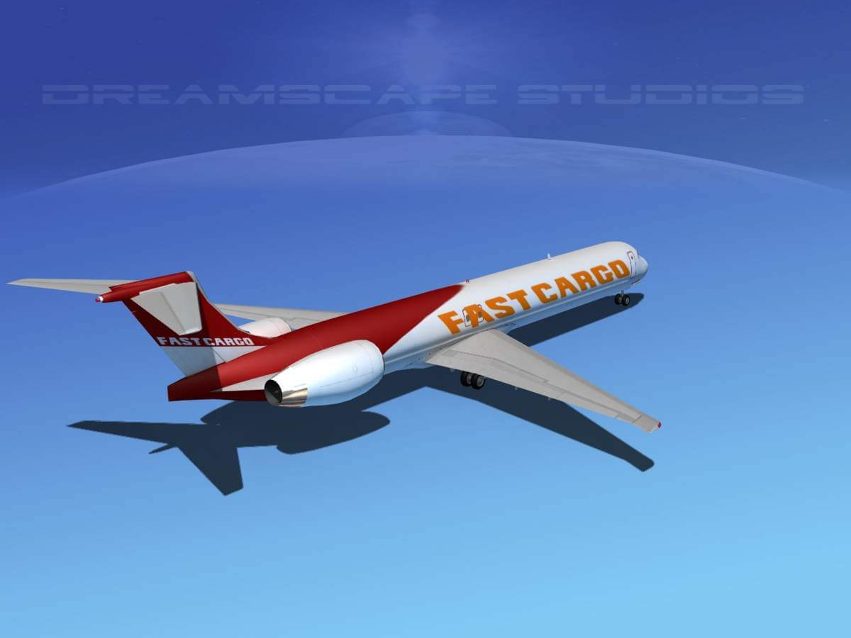 McDonnell Douglas MD80 Fast Cargo - 3D Model by Dreamscape Studios