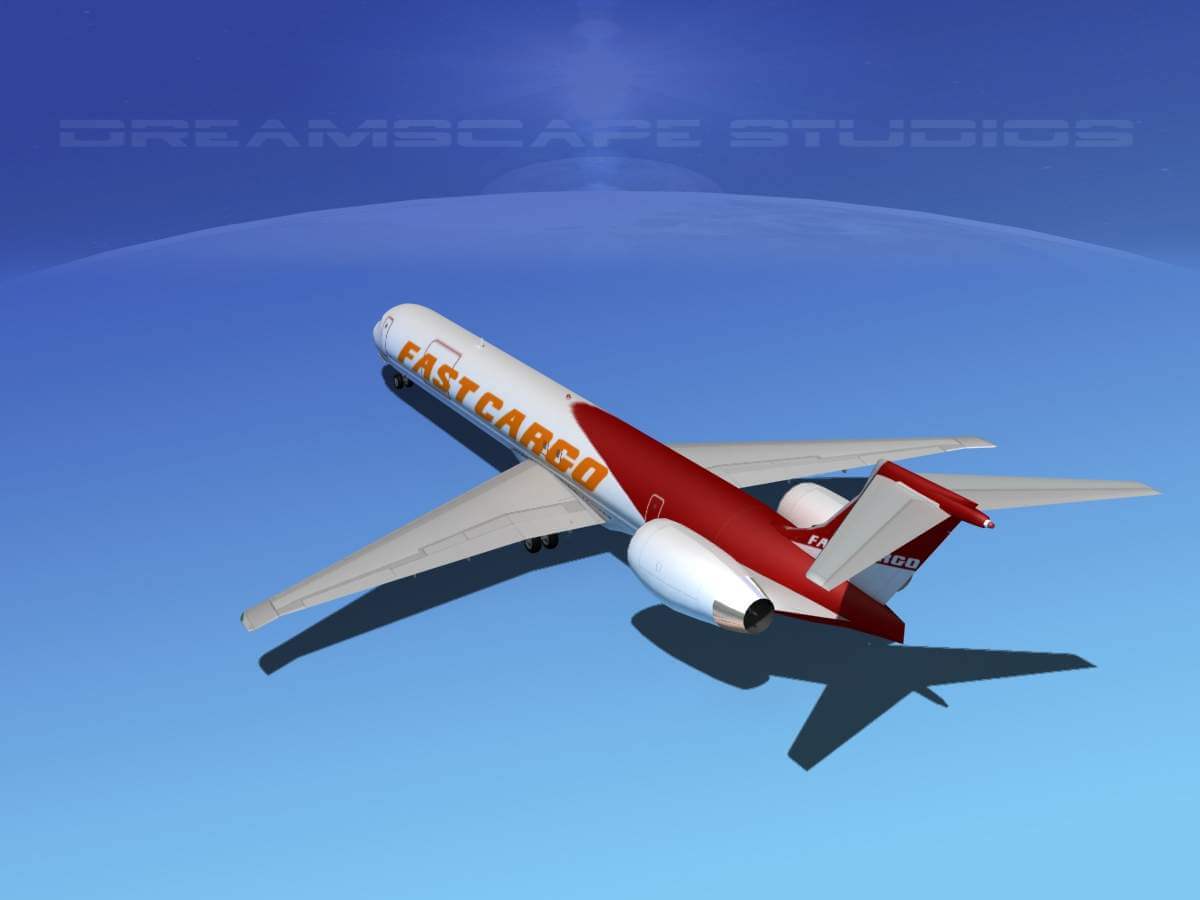 McDonnell Douglas MD80 Fast Cargo - 3D Model by Dreamscape Studios