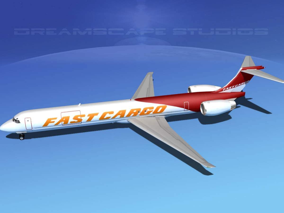 McDonnell Douglas MD80 Fast Cargo - 3D Model by Dreamscape Studios