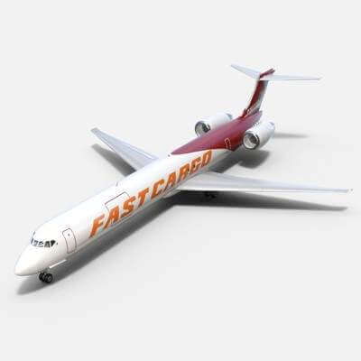 McDonnell Douglas MD80 Fast Cargo - 3D Model by Dreamscape Studios