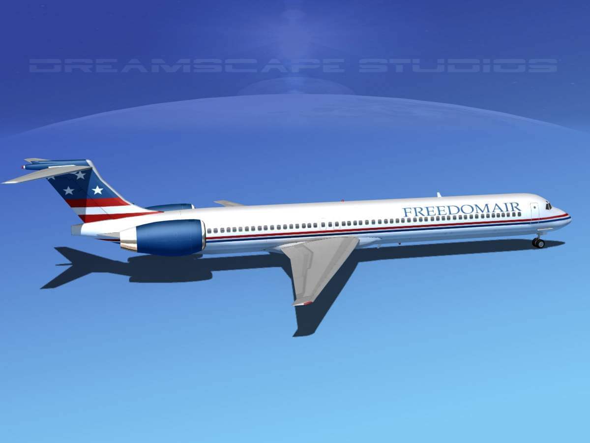 McDonnell Douglas MD80 Freedomair - 3D Model by Dreamscape Studios