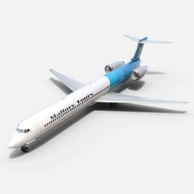 McDonnell Douglas MD80 Mallory Tours - 3D Model by Dreamscape Studios