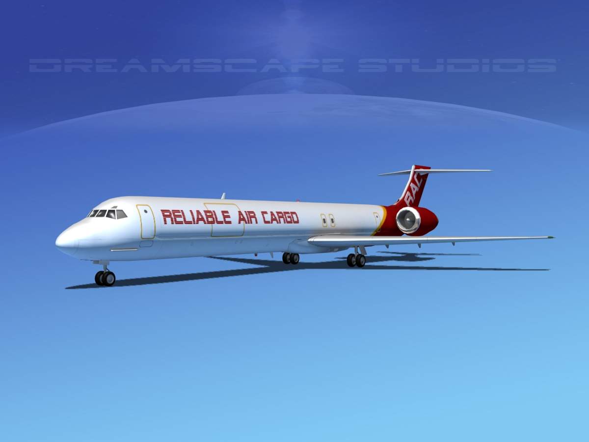 McDonnell Douglas MD80 Reliable Air Cargo - 3D Model by Dreamscape Studios