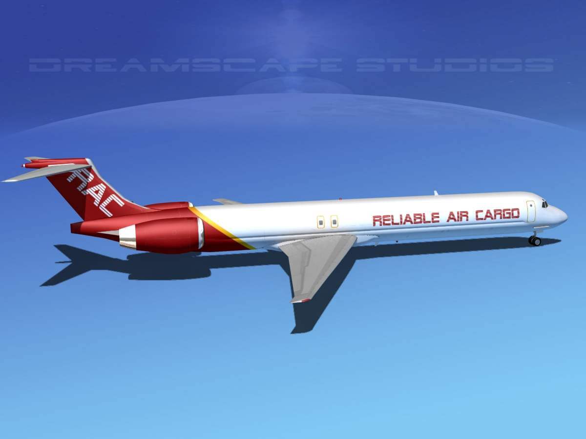 McDonnell Douglas MD80 Reliable Air Cargo - 3D Model by Dreamscape Studios