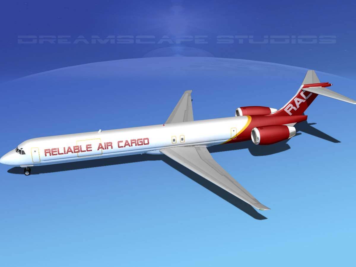 McDonnell Douglas MD80 Reliable Air Cargo - 3D Model by Dreamscape Studios