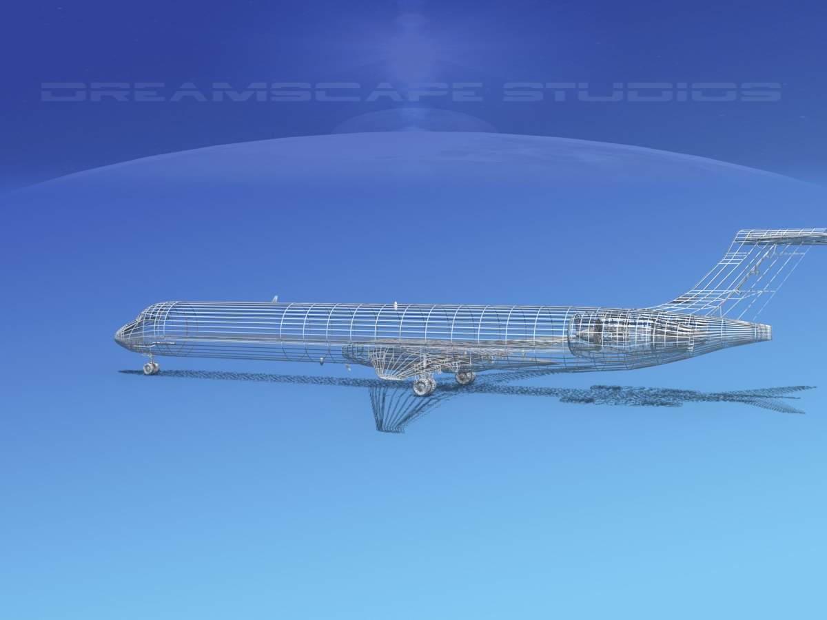 McDonnell Douglas MD80 SAS Snowflake - 3D Model by Dreamscape Studios