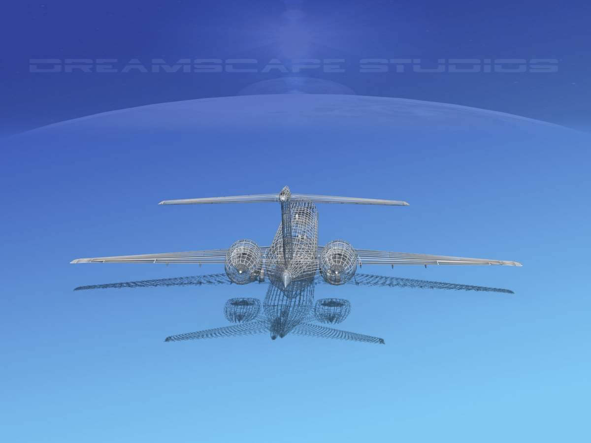 McDonnell Douglas MD80 SAS Snowflake - 3D Model by Dreamscape Studios