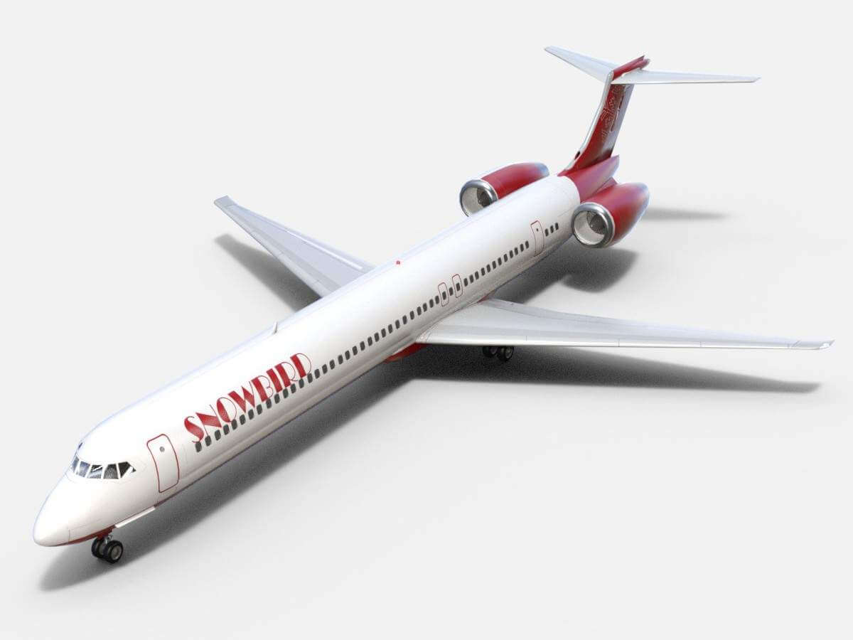 McDonnell Douglas MD80 Snowbird - 3D Model by Dreamscape Studios