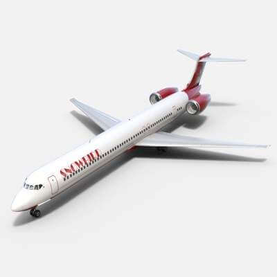 McDonnell Douglas MD80 Snowbird - 3D Model by Dreamscape Studios