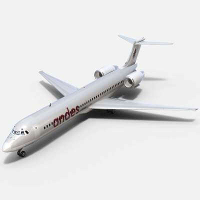 McDonnell Douglas MD87 Andes - 3D Model by Dreamscape Studios