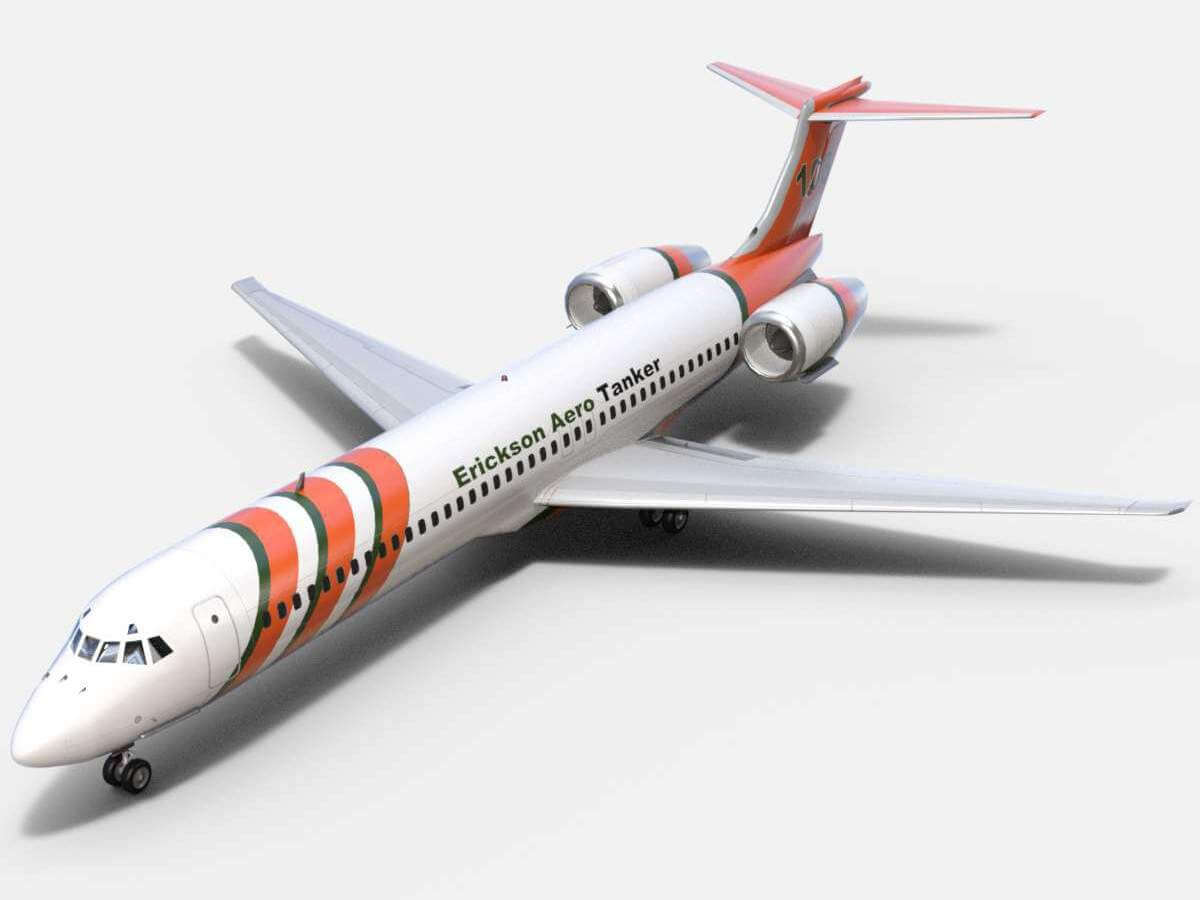 McDonnell Douglas MD87 Erickson Fire Fighters - 3D Model by Dreamscape ...