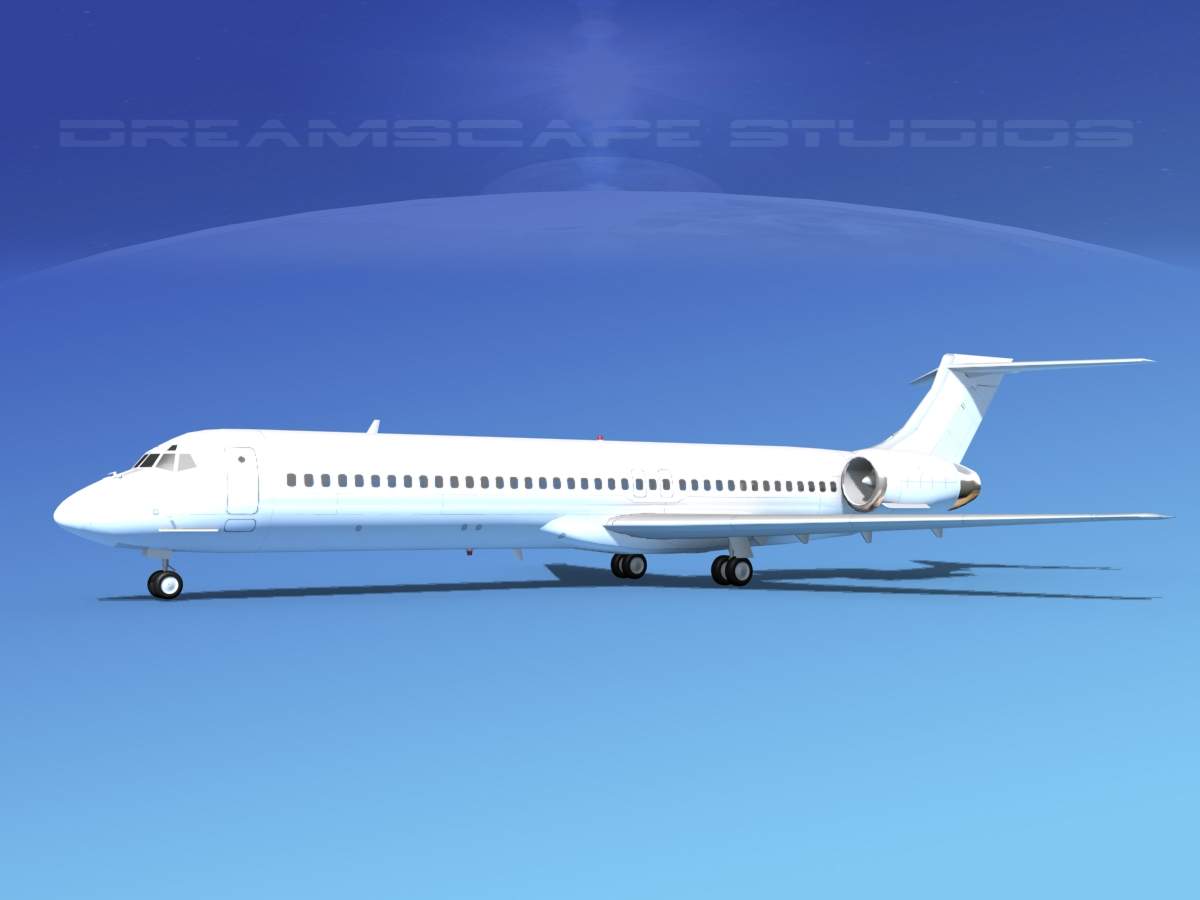 McDonnell Douglas MD87 Unmarked - 3D Model by Dreamscape Studios