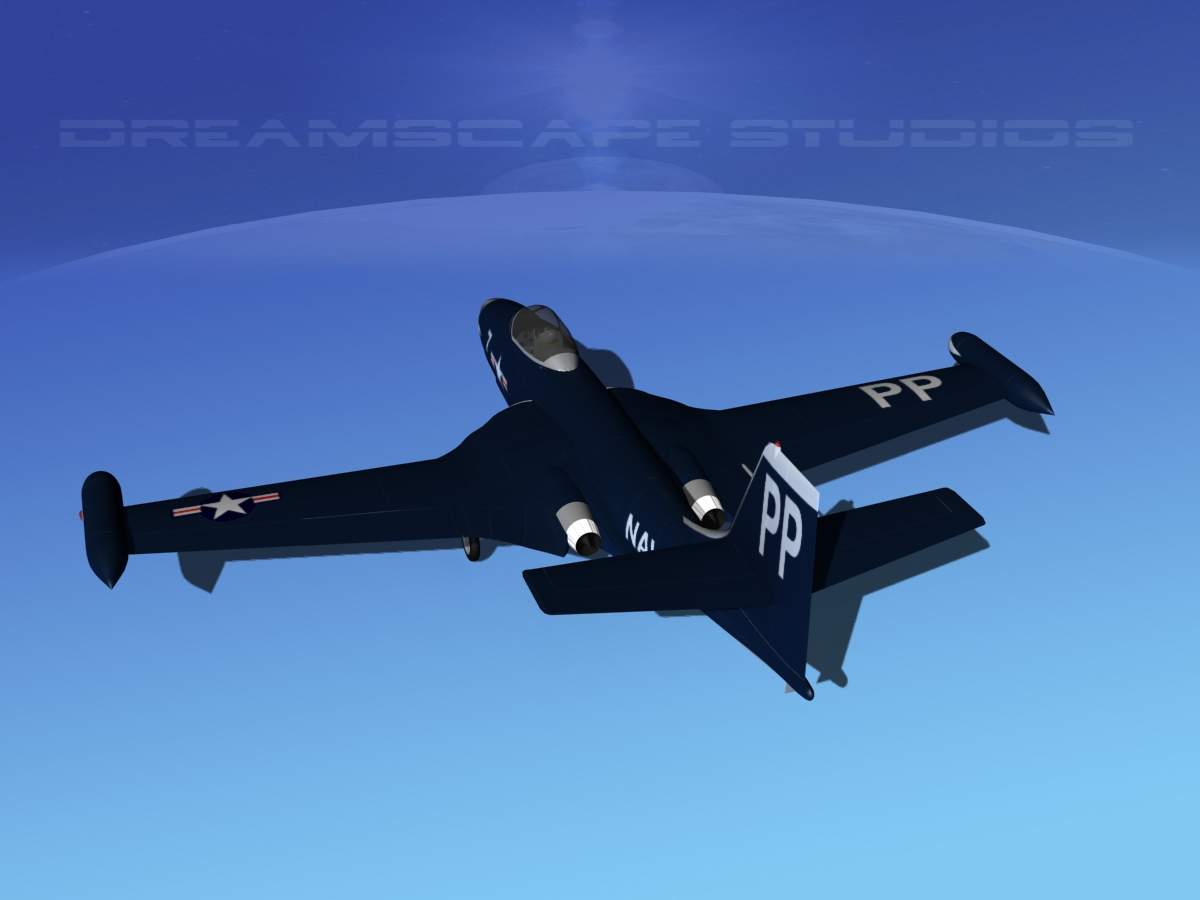 McDonnell F2H2 Banshee V02 - 3D Model by Dreamscape Studios